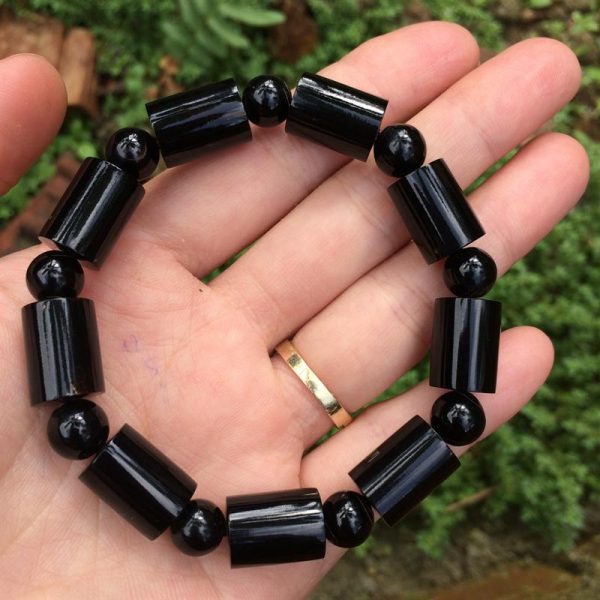 Vòng tay San Hô Đen kiểu trúc 10mm | Vòng tay phong thủy San Hô Đen