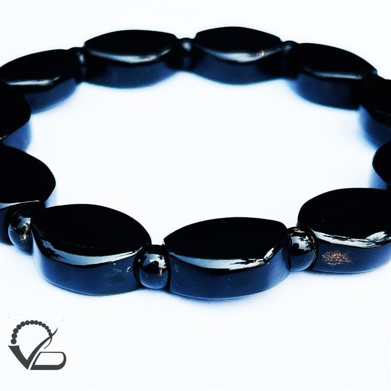 Vòng San Hô Đen kiểu hạt hình thoi 12mm độc đáo - PHONG THỦY VĂN BÉ